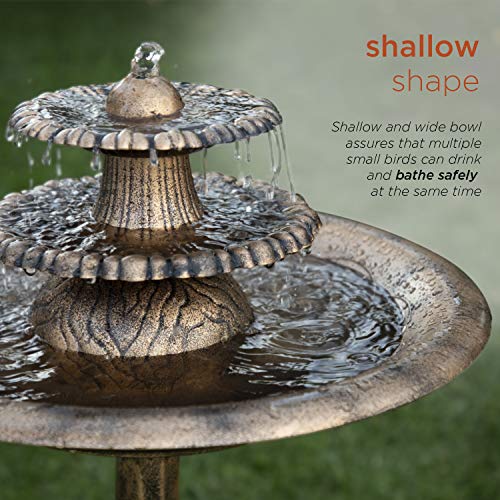 Alpine Corporation TEC106-BZ Alpine Floor Fountain, 35", Bronze