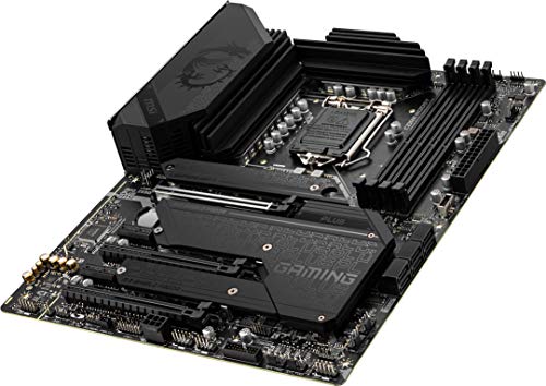 MSI MPG Z590 Gaming Plus Gaming Motherboard (ATX, 11th/10th Gen Intel Core, LGA 1200 Socket, DDR4, PCIe 4, CFX, M.2 Slots, USB 3.2 Gen 2, DP/HDMI, Mystic Light RGB)