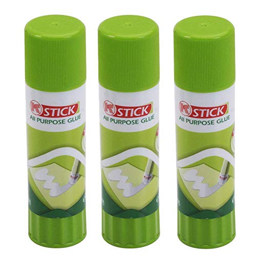 D-FLIFE 3pcs 3D Printer Glue Sticks, Solid Stickers for 3D Printer Hot Bed Print Filament PLA ABS PET PETG and Other More (3pcs)