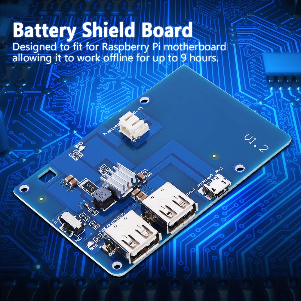 Lipo Battery Expansion Board, 3 Power Pack Expansion Board with Independent Field Power Supply and USB Output