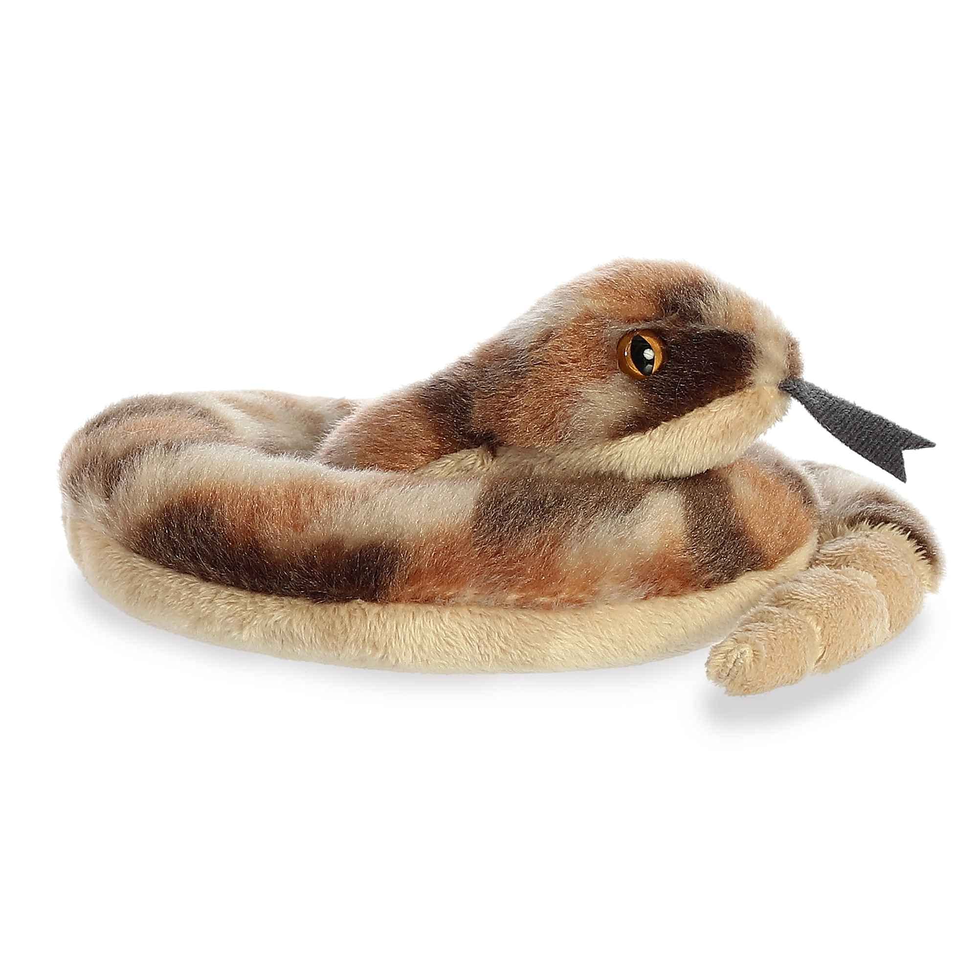 Aurora® Adorable Mini Flopsie⢠Ruse Rattlesnake⢠Stuffed Animal - Playful Ease - Timeless Companions - Brown 8 Inches