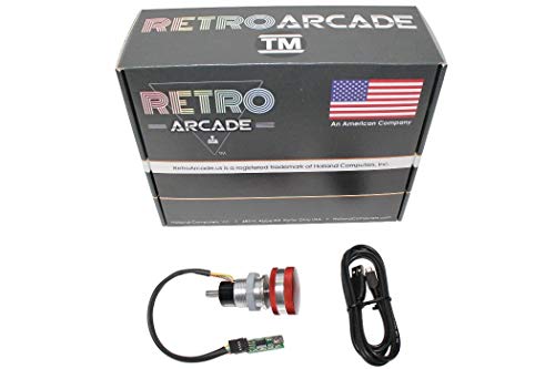 SpinTrack Arcade USB Spinner kit by RetroArcade.us, Perfect for MAME and Jamma Systems (Silver)