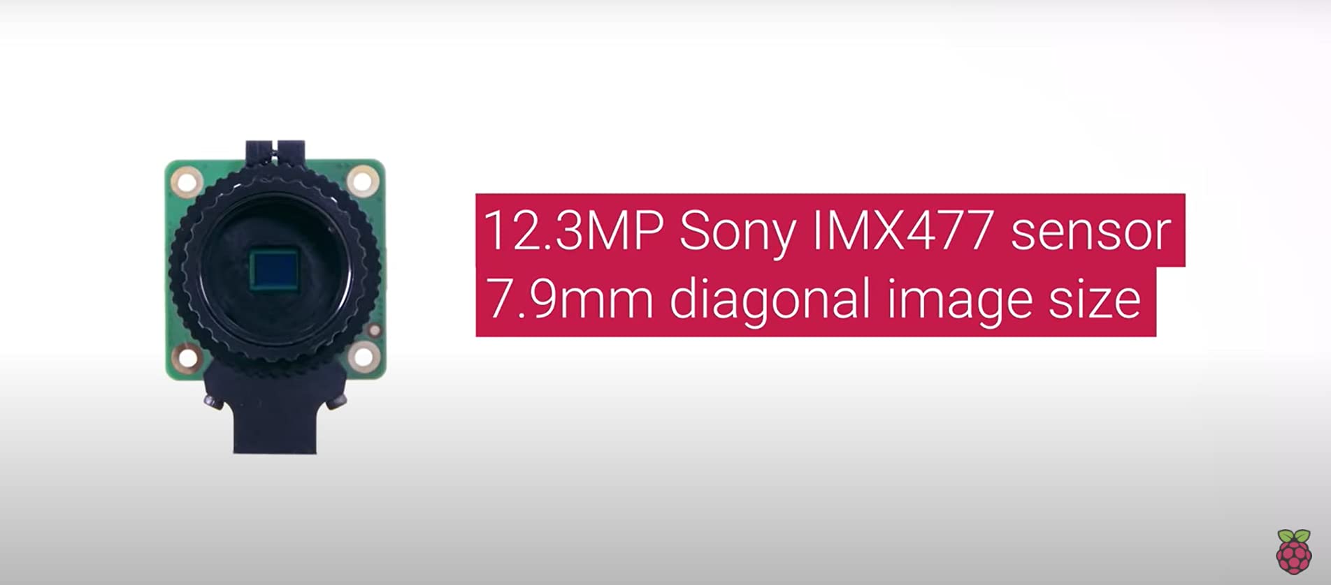 Raspberry Pi HQ Camera for Raspberry Pi 4B/3B+/3B/Zero/Zero Wireless/Jatson Nano,12.3MP IMX477 Sensor,High Resolution,Supports C- and CS-Mount Lenses,Alternative for Raspberry Pi Camera Module V2