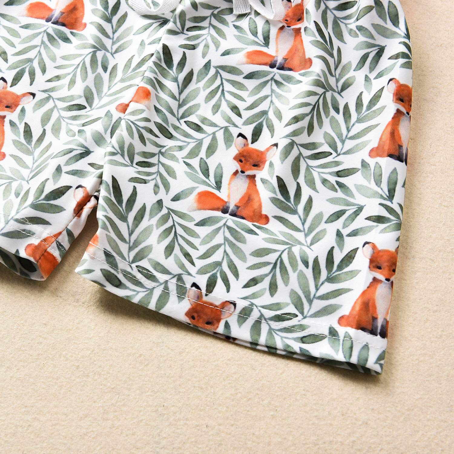 Baby Swim Trunks, Toddler Infant Swimsuit Bathing Suit Beach Swimming Shorts (Fox, 12-18 Months)