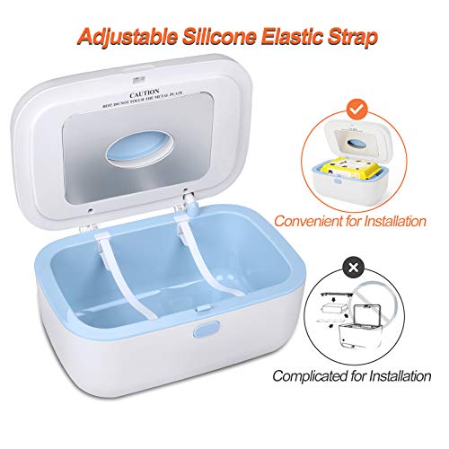 Wipe Warmer,Baby Wipe Warmer - Wet Wipe Warmer Baby is Super Fast Top Heating System with Constant Temperature, LED Display Shows Precise Temperature(White Blue)