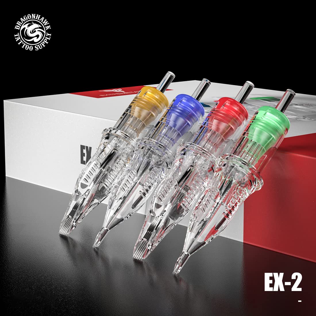 Dragonhawk Tattoo Needles 20Pcs Extreme Bugpin Cartridges Disposable Round Magnum 1007RM