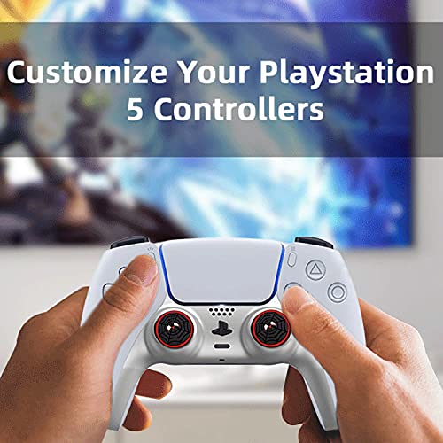 2PCS Analog Thumb Grip Cover, Dualsense Wireless Controller Game Remote Joystick Cap, Magical Non-Slip Silicone Grip Protective Cover, Suitable for PS5/PS4/Xbox one/360/NS PRO