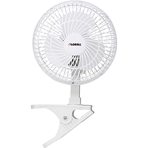 Atlantic Breeze 6" Personal Clip-On Fan, Light Gray