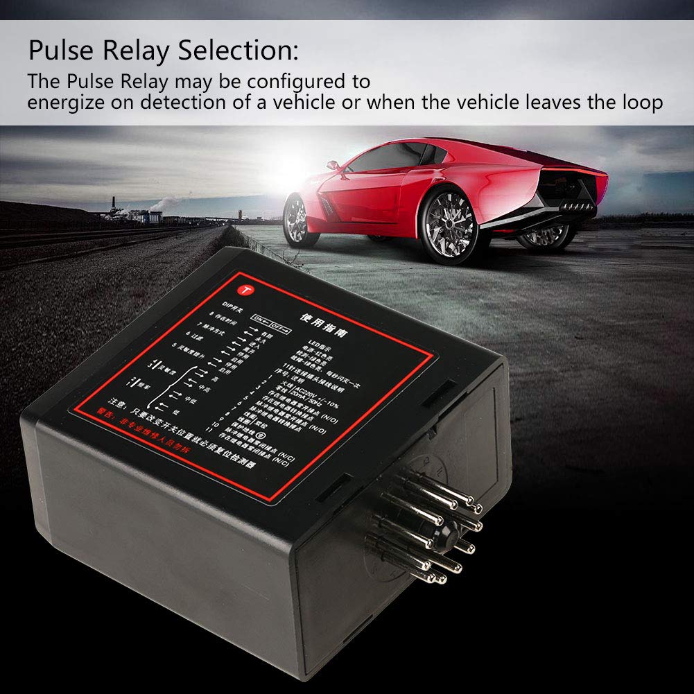 Controls PD132 Single Channel Inductive Vehicle Car Park Barrier Loop Exit Safety Sensor Detector for The Car Parking Lot Access