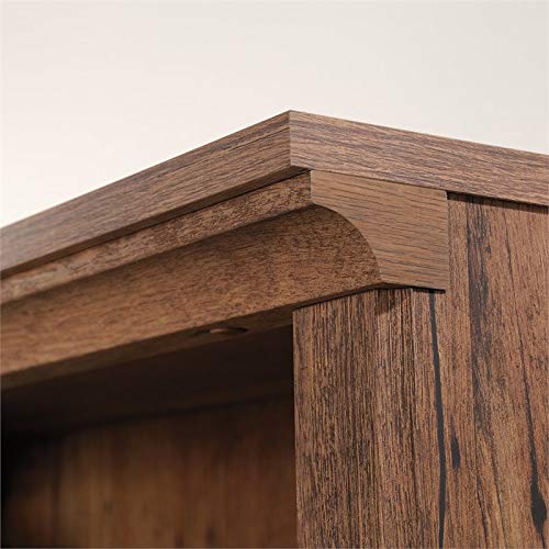 Sauder Misc Storage 5-Shelf Tall Wood Bookcase in Vintage Oak