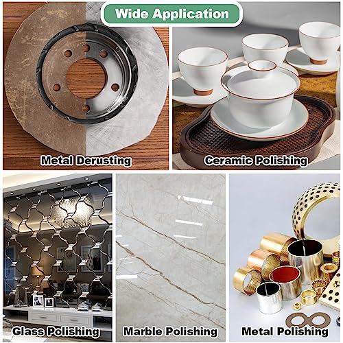 ATOPLEE Wool Polishing Wheel Disc,10pcs 5" x 7/8" Arbor Buffing Wheel for Angle Grinder,Wool Felt Polishing Wheel for Metal,Marble,Wood(Hole Diameter:22mm)
