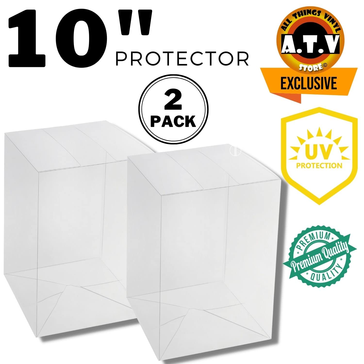 ATV Store Premium Quality Pop Protectors UV Filter 10" Medium x 2 in a Pack (Figure Not Included)