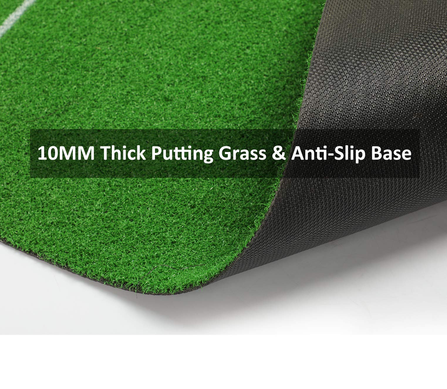 2-FNS Golf Putting Game Set, Golf Putting Green Game Set Practice Putting Mat with 4 Golf Balls,Golf Training Mat for Indoor Outdoor