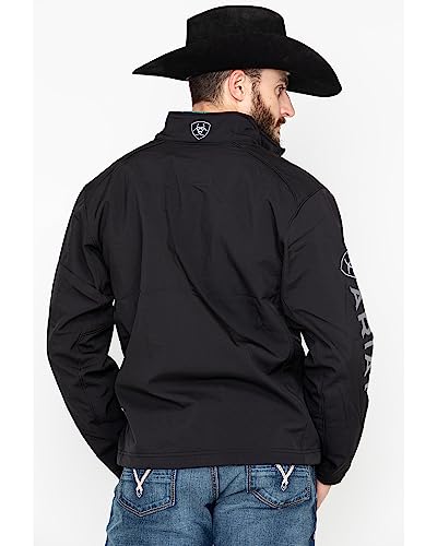Ariat Men's Logo 2.0 Softshell Jacket, Black, LG