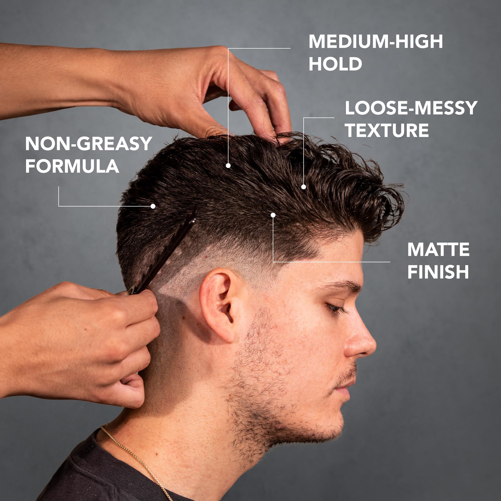 BluMaan Monarch Men’s Matte Paste - High Hold Matte Finish - Versatile, Easy To Apply, Weightless Control, Nourishing and Cleansing Hair Care Essential with Natural Ingredients