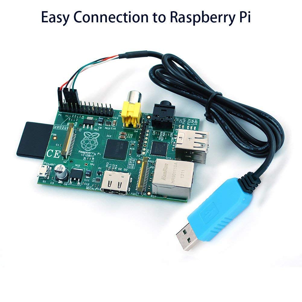 EVISWIY PL2303TA USB to TTL Serial Cable Debug Console Cable for Raspberry Pi 3 Pack