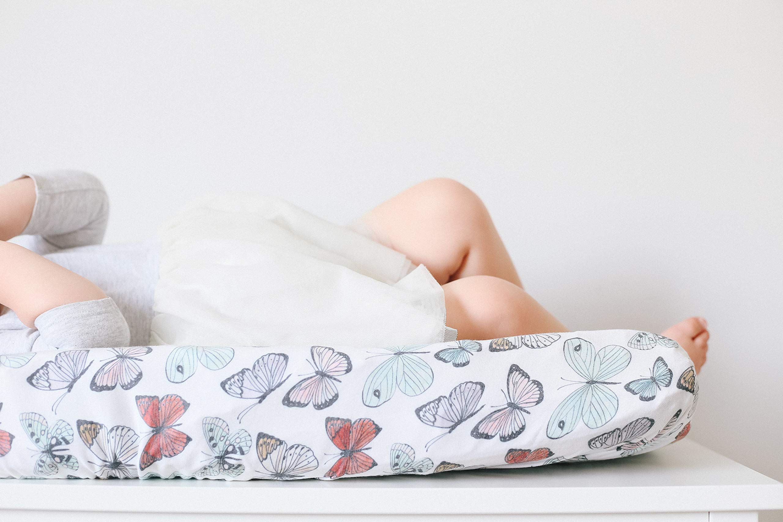 Copper Pearl Premium Knit Changing Pad Cover Soft, Stylish, and Universal Fit for All Standard Diaper Changing Pads, Trendy Design Changing Pad Covers, Dot