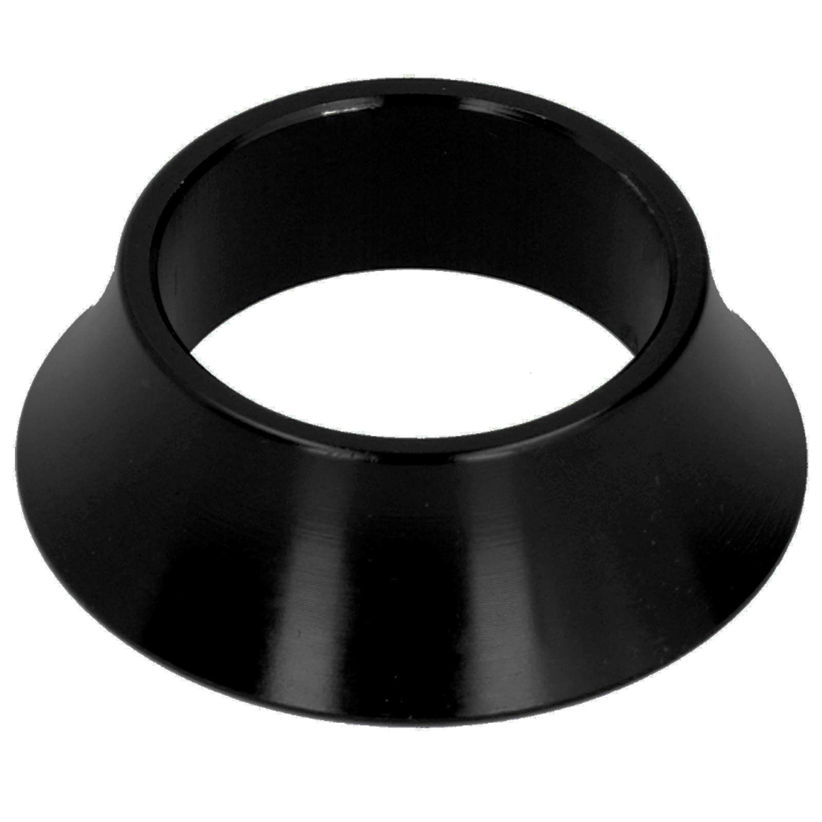 2pcs Bike Taper Washer CNC15mm Bike Front Fork Conical Spacers for Road Mountain Bike Multiple Colour(Black)