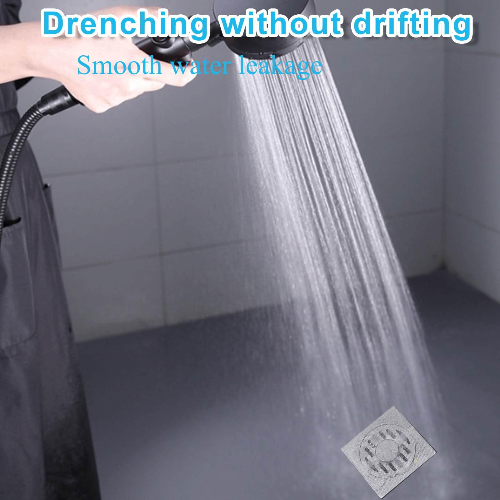 50PCS Disposable Drain Covers for Shower, 3.9" X 3.9" Shower Floor Drain Cover Square,Suitable for bathrooms, Laundry Rooms, bathtubs, Kitchens, Sinks