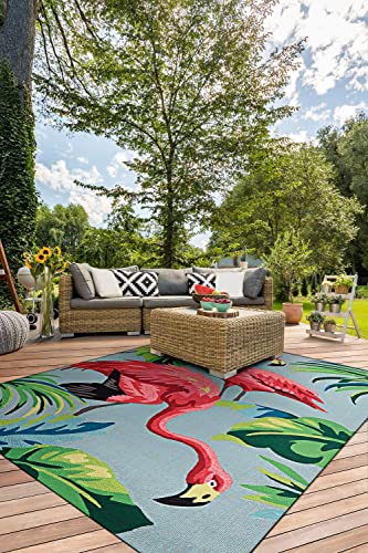 Couristan Flamingos Area rug, 3'6" x 5'6", Multicolor