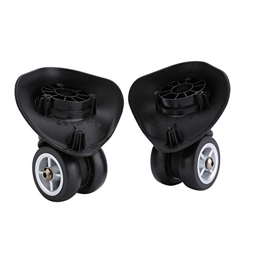 Alomejor 2pz Suitcase Wheel Luggage Wheel Replacement Per Valigia Trolley Right and Left