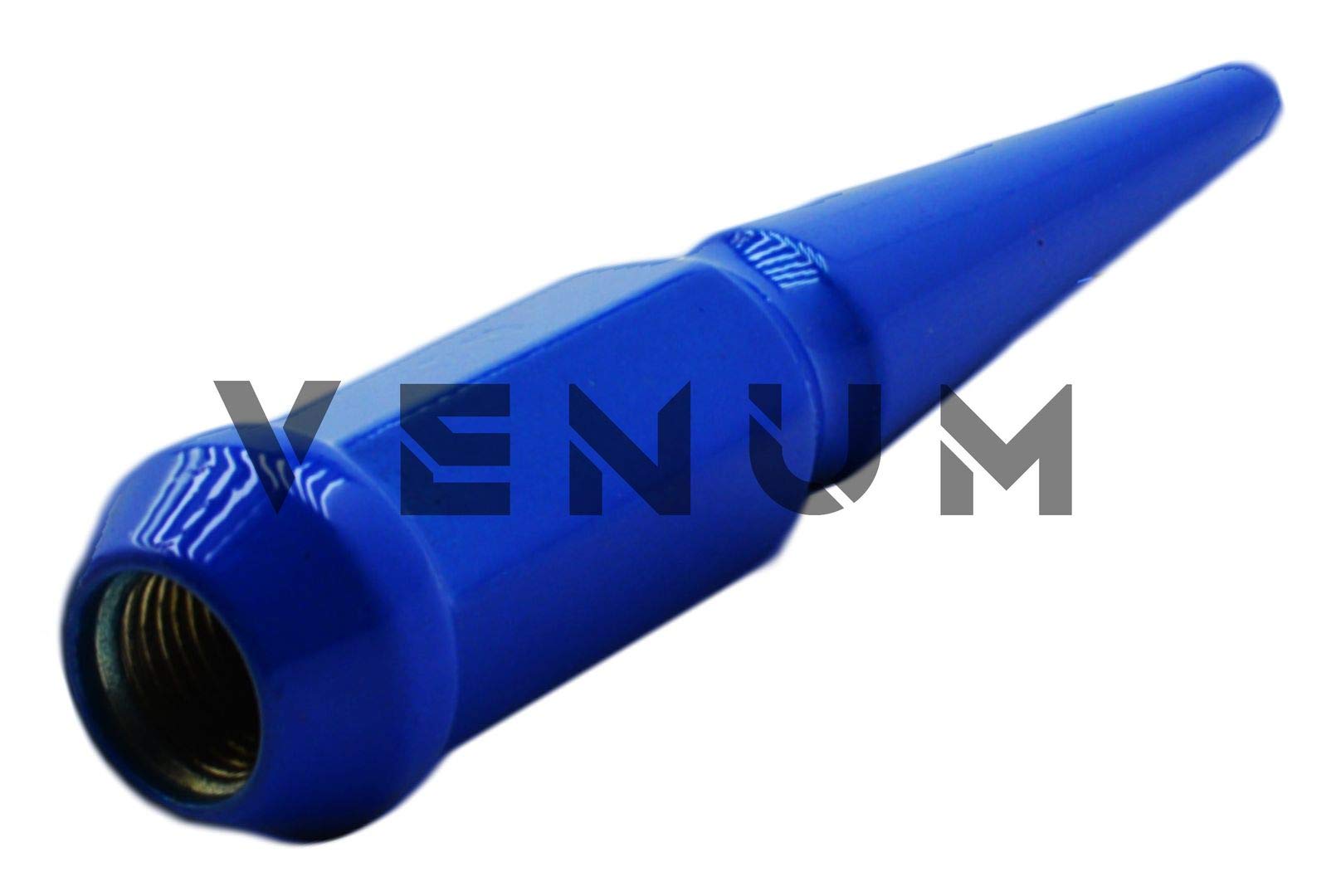 20 Pc M14x1.5 Dodger Blue Spike Lug Nuts - Powder Coated - 4.5" Tall Compatible with Jeep 2011-2020 Grand Cherokee JL Sahara 2020 Gladiator W/Aftermarket Wheels