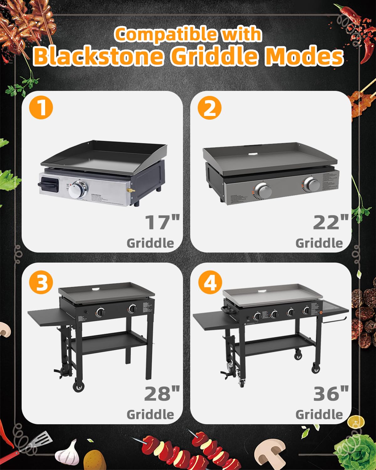 2 Pack Silicone Grease Cup Liners for Blackstone Grill 36 Inch / 28 Inch / 22 Inch / 17 Inch - Reusable Drip Pan Liners - Grill Griddle Rear Grease Cup Grease Catcher Liner
