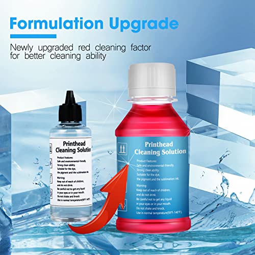 CoYlBod Inkjet Printers Printhead Cleaning kit for Epson Workforce 325 323 320 845 840 645 635 633 630 545 435 60-3.4oz 100ml Nozzle Cleaner