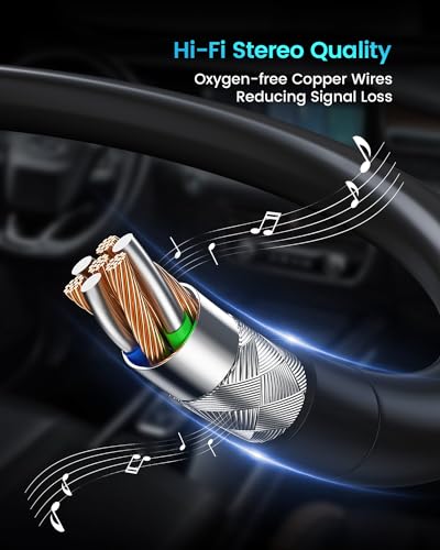 ANDTOBO USB to Aux Audio Adapter, 3.5mm Male to USB Female for Playing Music with USB Drive in Your Car
