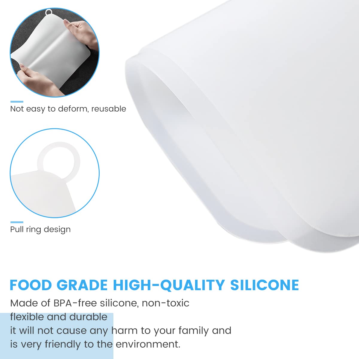 4 Pieces Silicone Drain Plugs,Shower Drain Stopper for Bath, Floor Drain Anti-Odor Mat,Kitchen Seal, Sewer Deodorization Suitable for Kitchen, Bathroom and Tub (5X5 Inch Gary 2pack+White 2 Pack)