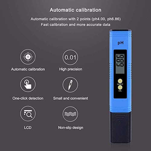 Y-LKUN Water Quality Meter Protable LCD Digital PH Meter Pen of Tester Aquarium Pool Water Tester Measuring Tool Moisture Meter