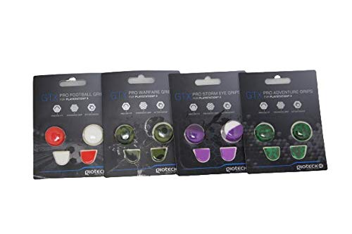 Gioteck GTX PS4 – Thumb Grips PS4 Silicone Caps/Caps for Joysticks Playstation 4 – Non-Slip – Aiming Aid – PS4 Controller Protection – Camo Mauve and White
