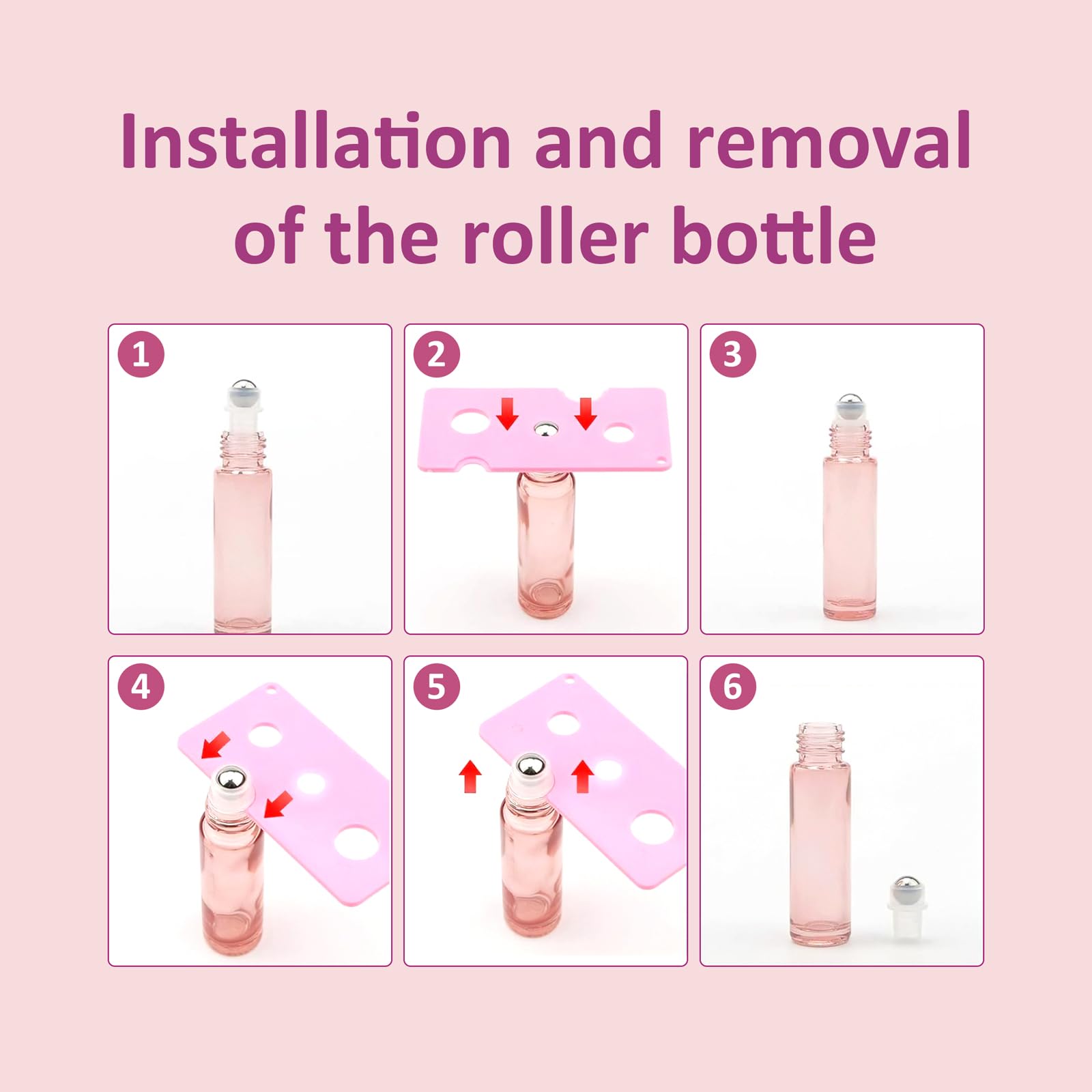 Kesell 14-Pack 10ml Glass Roller Bottles for Essential Oils - Travel- Refillable Perfume Bottles with Stainless Steel Roller Balls, Caps - Funnel for Aromatherapy, Perfumes