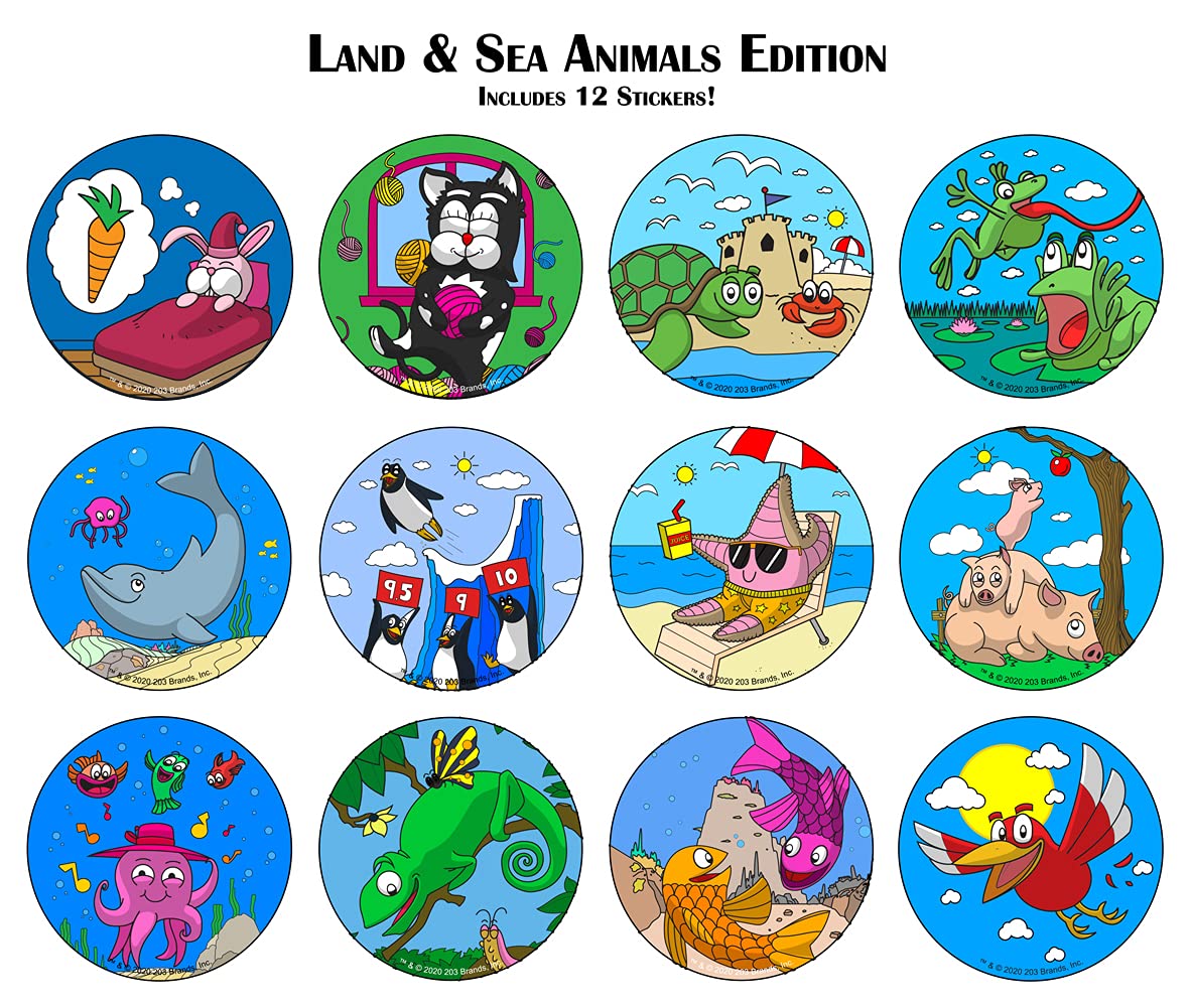 Kidswitch Light Switch Extender for Kids (3 Pack, Land & Sea Animal Theme) - Glow in The Dark Toddler Light Switch - Kids Light Switch Extender - Quick Install, Easy Grab Extension, Award Winning