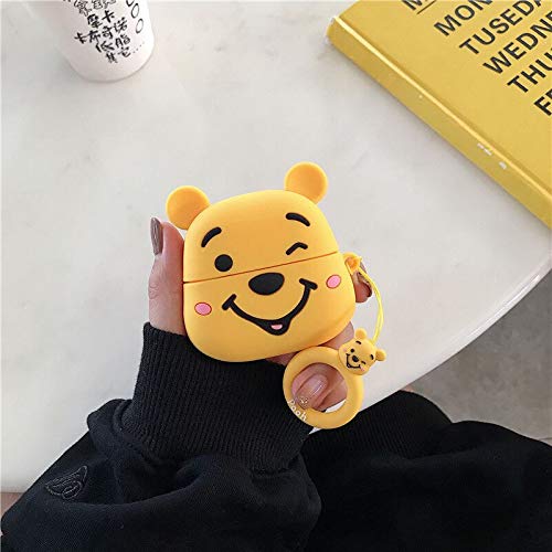 Cocomii 3D AirPods Pro Case - 3D Cartoon - Slim - Lightweight - Matte - Keychain Ring 3D Cartoon Characters Cartoon - Luxury Headphone Case Cover Compatible with Apple AirPods Pro (Winnie The Pooh)