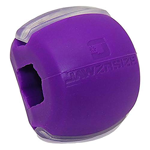 Jawzrsize Jaw, Face, and Neck Exerciser - Define Your Jawline, Slim and Tone Your Face, Look Younger and Healthier - Helps Reduce Stress and Cravings - Facial Exerciser (Advanced - Large, Purple)