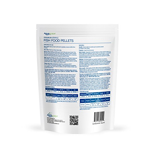 Aquascape Premium Staple Pond and Koi Fish Food, Mixed Pellet Size, 2.2-Pounds