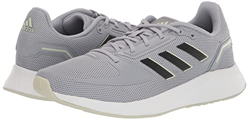 adidas Women's Runfalcon 2.0 Running Shoe, Halo Silver/Black/Linen Green, 8