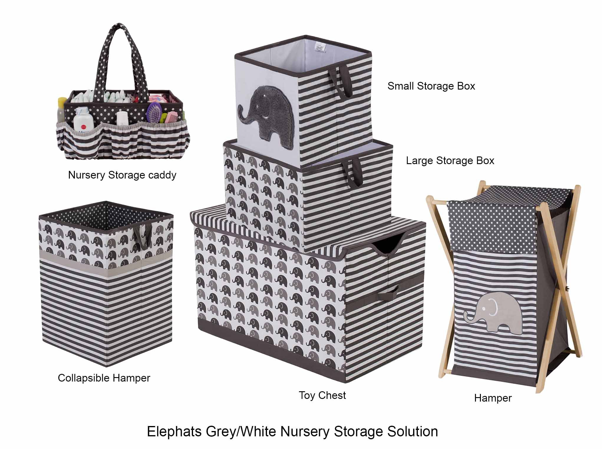 Bacati Elephants Unisex Activity Gym with Mat, Grey