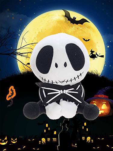 Nightmare Before Christmas Jack Skellington Plush Doll-Pumpkin King Plush Stuffed Lovely Baby Dolls (Sit Posture)