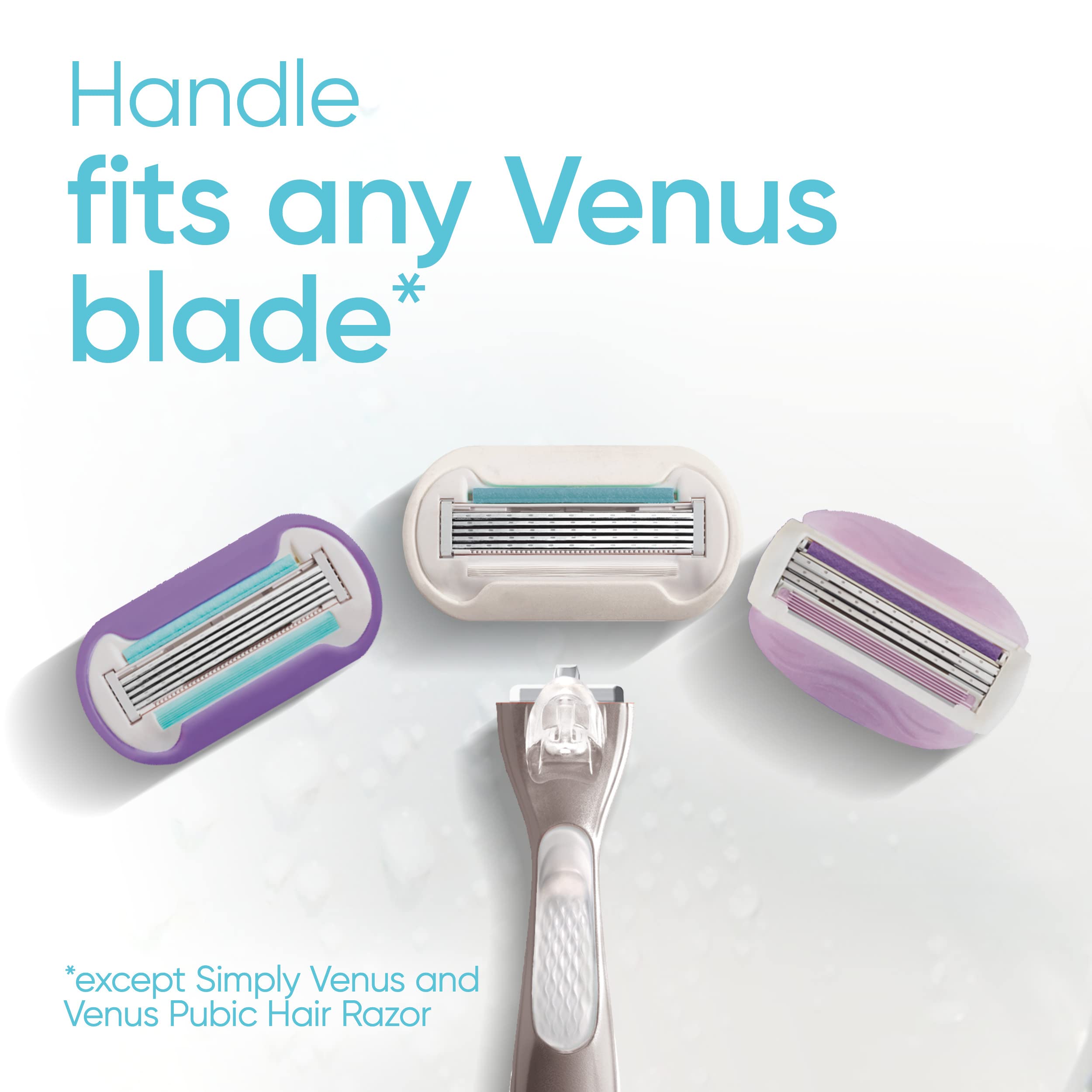 Gillette Venus Deluxe Smooth Sensitive Women's Razor Handle + 2 Blade Refills