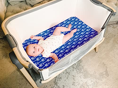 Bassinet Bed Sheets β Premium Bassinet Fitted Sheets 4 Pack β 100% Jersey Knit Cotton Cradle Sheets β Bassinet Bedding for Standard Size Oval or Halo Bassinet Pads β Bassinet Sheet for Boy & Girl