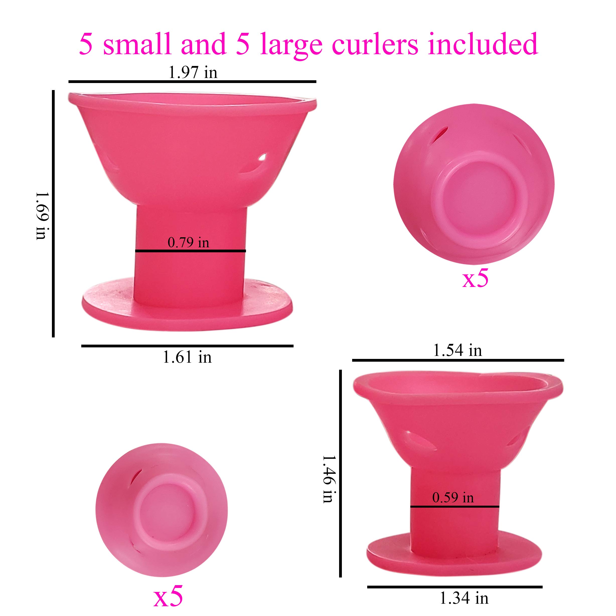 Bonnet Hair Dryer Attachment-W/ 10 Silicone Hair Curlers-Extra Large Adjustable Soft Hooded Hair Dryer Bonnet With Extra Long Hose For Drying,Styling,Curling&Deep Conditioning Fits All Head&Hair Sizes