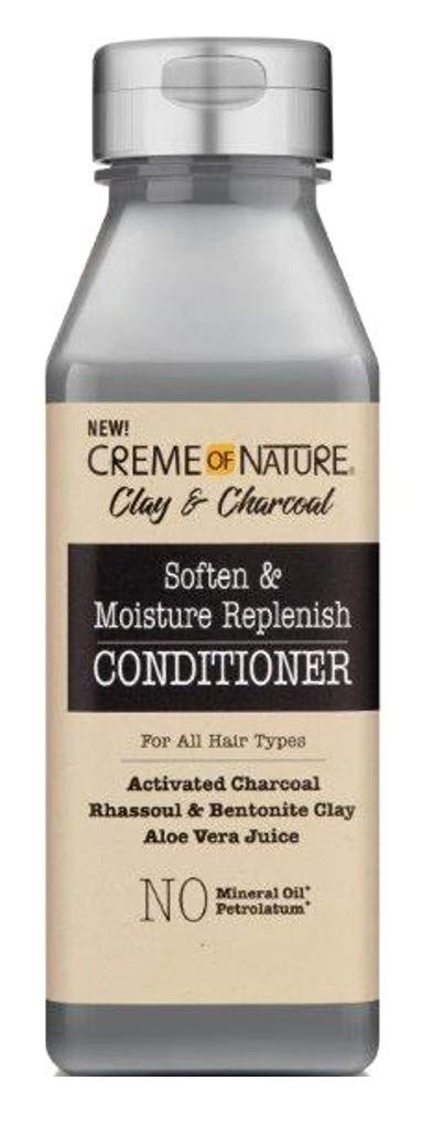 Creme Of Nature Clay & Charcoal Conditioner 12 Ounce (355ml) (Pack of 6)