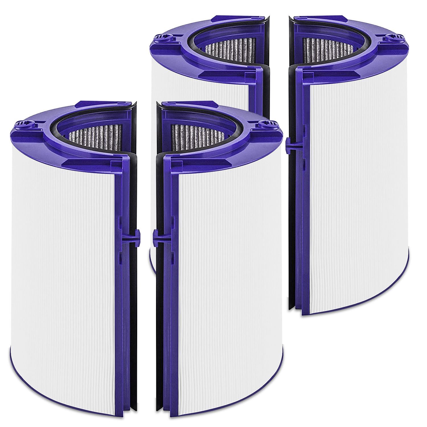 2-IN-1Filter Replacement Compatible with Dyson PH01 HP07 HP10 TP07 TP10 TP09 HP09 HP06 TP06-360 Combi Glass Pure Cool Hot Humidify Fan Filter & Activated Carbon Filter (1 Pack)