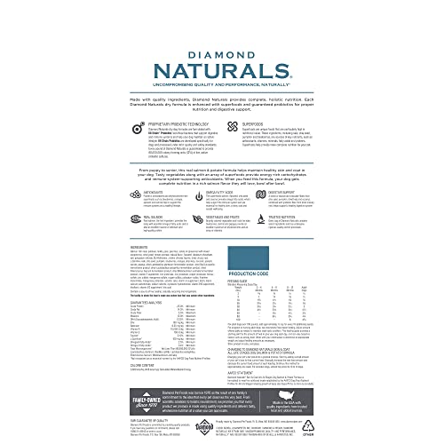 Diamond Skin & Coat Real Meat Recipe Dry Dog Food with Wild Caught Salmon 30 Pound (Pack of 1)