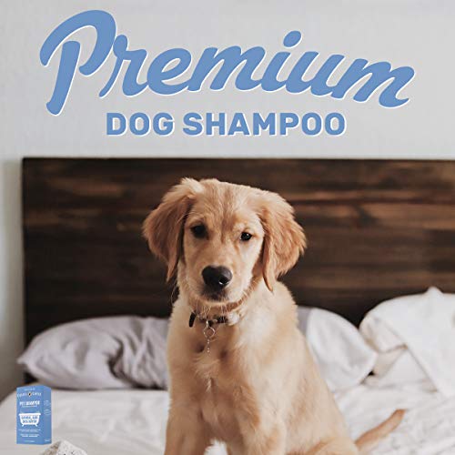 Dog Shampoo with Oatmeal and Aloe. Shea Butter for Smelly Dogs, Puppy Shampoo by Oliver's Choice 14 oz