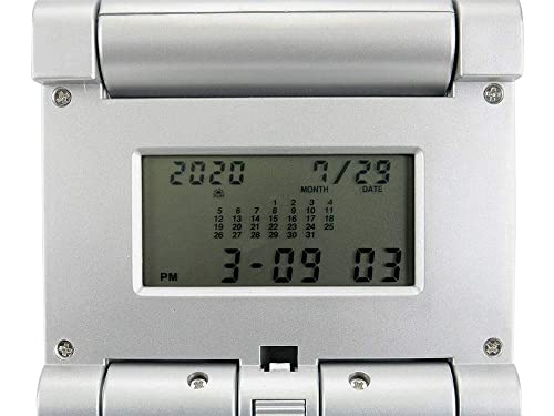 Sweda Travel Alarm Clock, World Time, Timer, Calendar, Calculator, Memory, WC38.