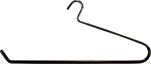 Oversized Chrome Quilt Hanger with Black Nonslip Vinyl Coating in 22" Length X 3/8" Thick, Box of 10