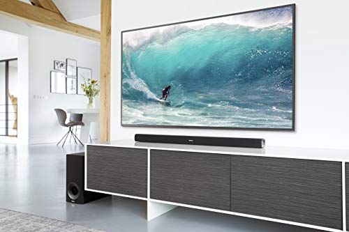Denon DHT-S316 Home Theater Soundbar System with Wireless Subwoofer | Virtual Surround Sound Technology | Wall-Mountable | Bluetooth Compatibility | Smart & Slim-Profile | Black